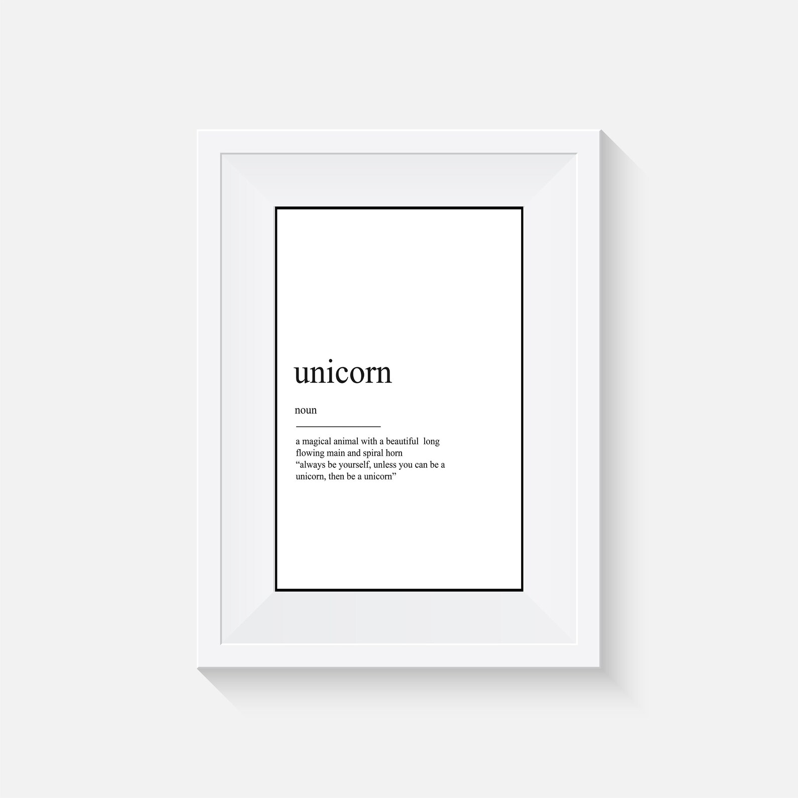 Unicorn Definition Print - Etsy