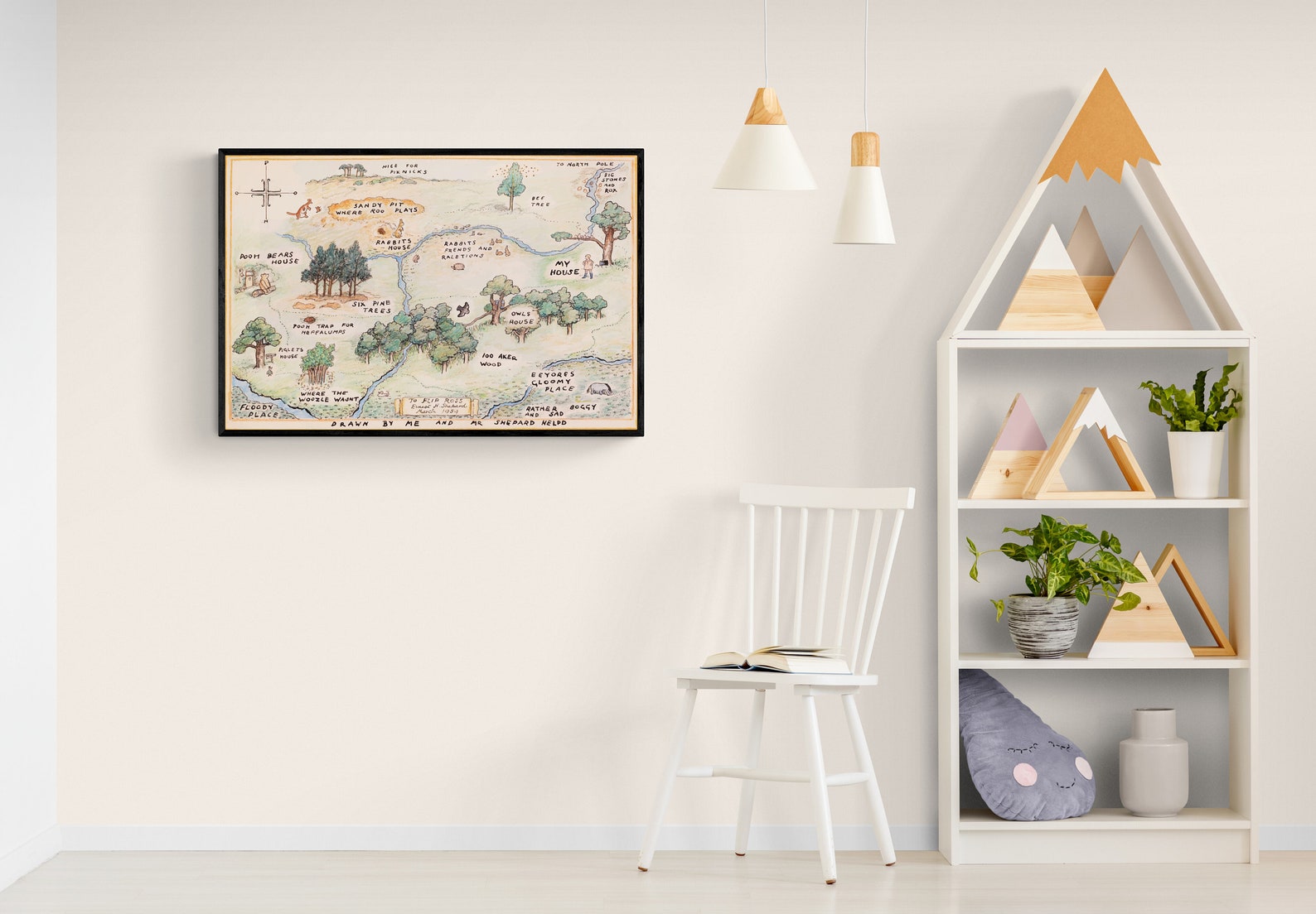 100 Aker Wood Map Winnie the Pooh Print - Etsy