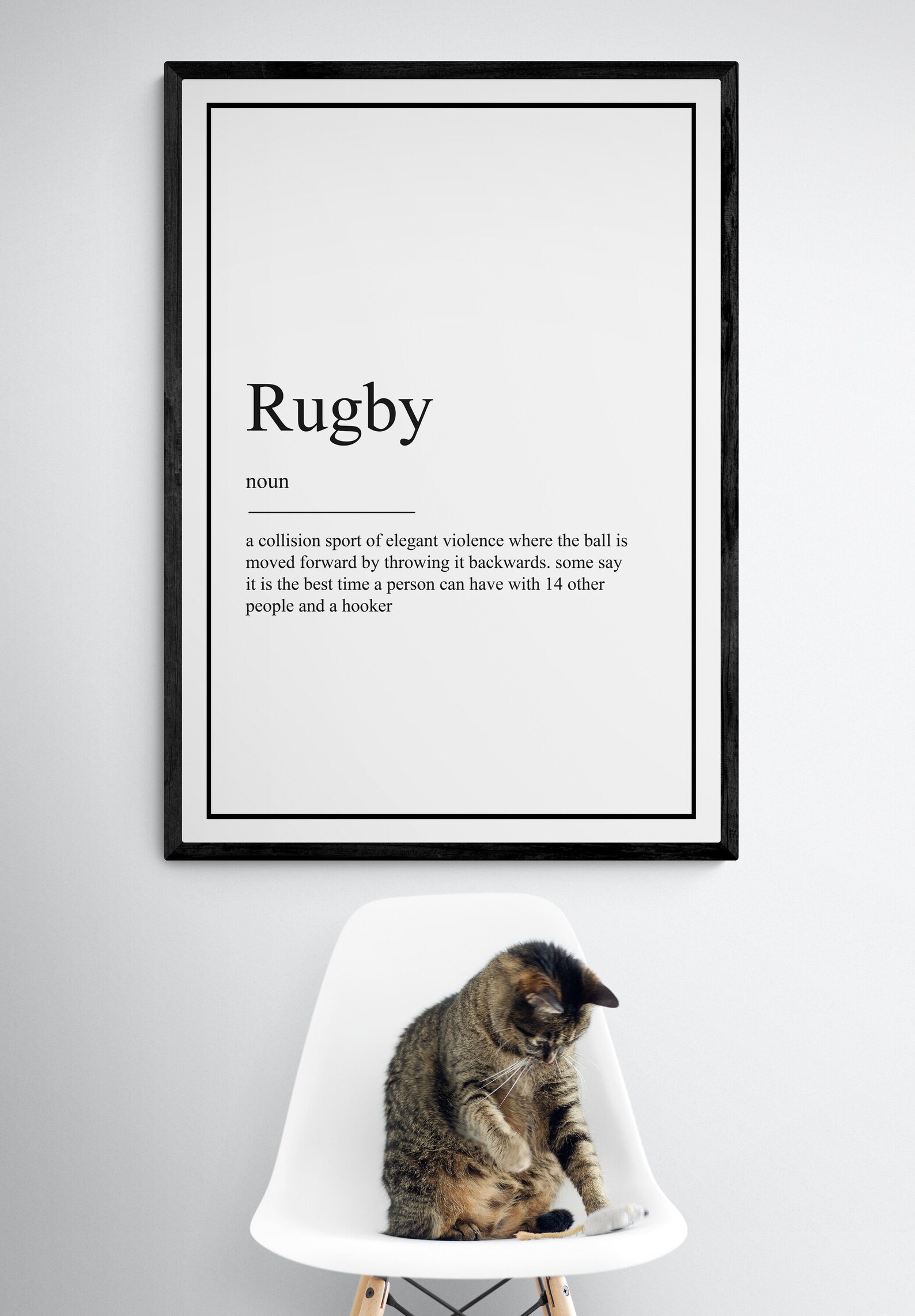 Rugby Funny Definition Print | Etsy UK