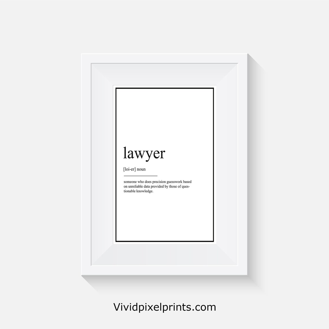 Lawyer Definition Print - Etsy