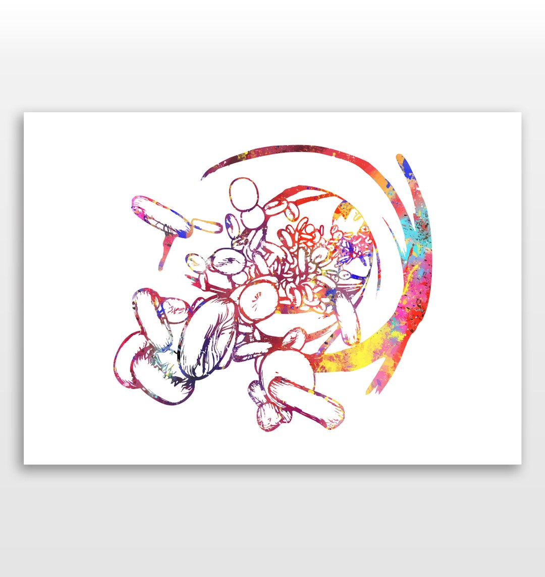 Red Blood Cell Poster - Blood Print - Watercolour Print - Etsy