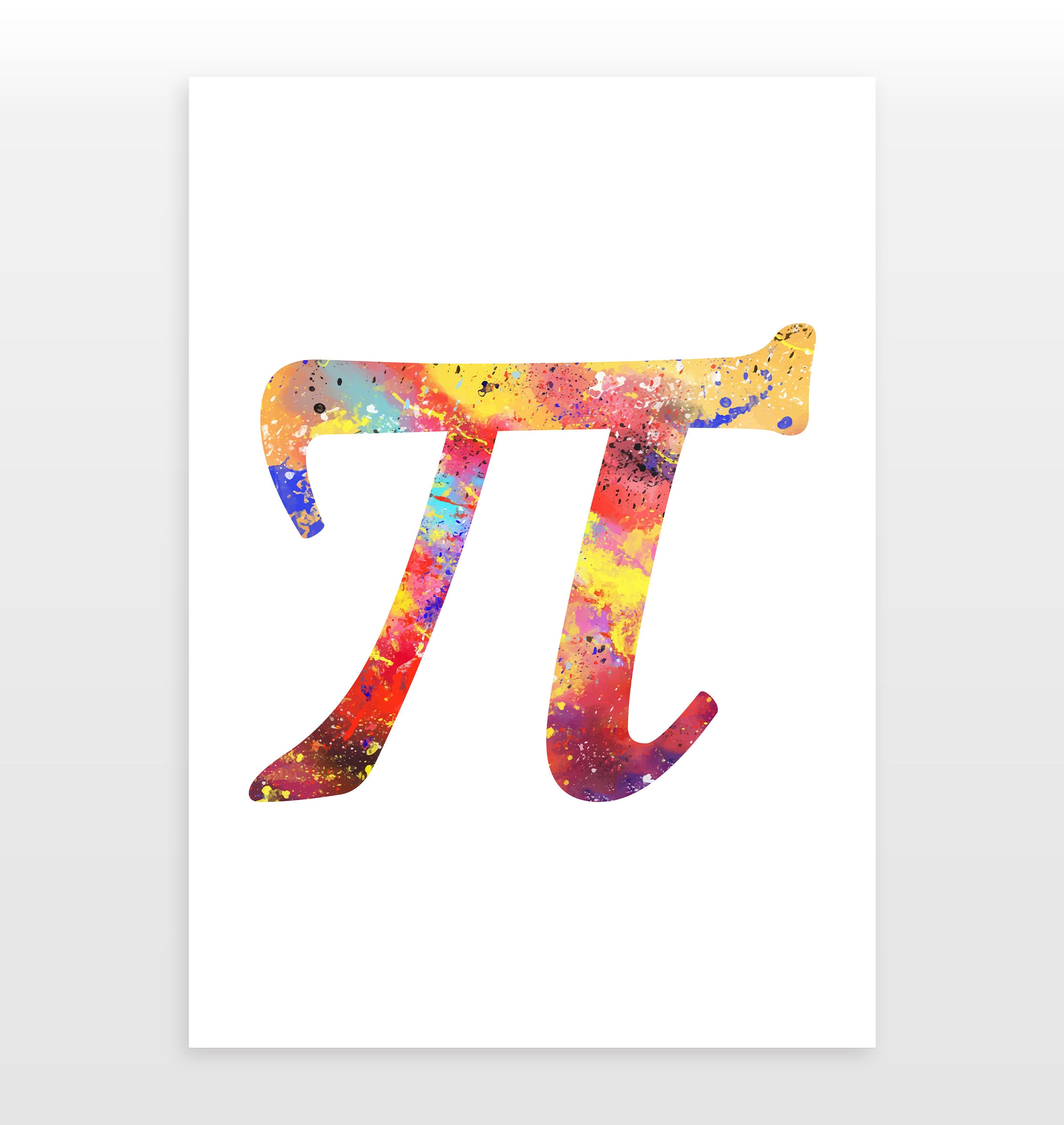 Colorful Pi Symbol