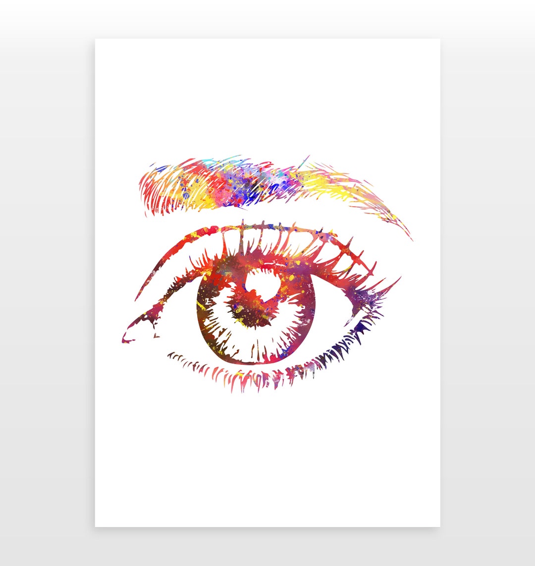 Human Eye Poster - Optometrist Print - Watercolour Print - Etsy