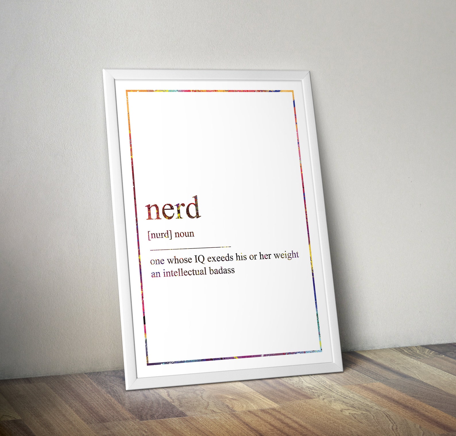 Nerd Definition Print | Etsy