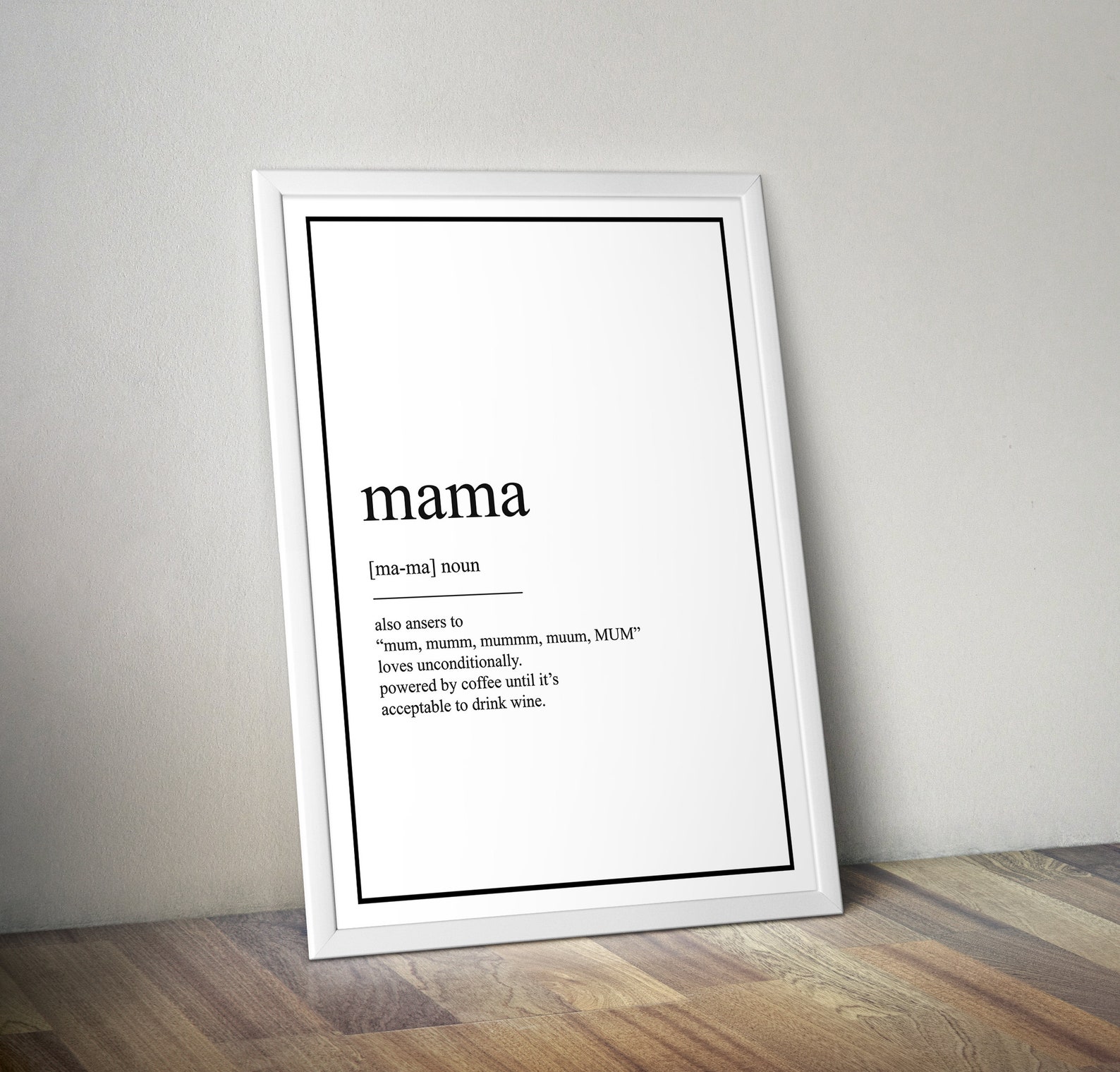 Mama Definition Print | Etsy