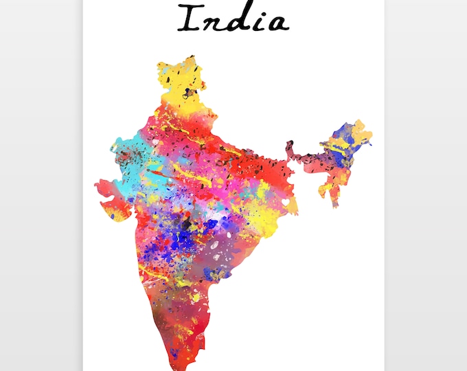 Set of India Postcard, A6 Illustrated Indian Print Pack, Art Print ...