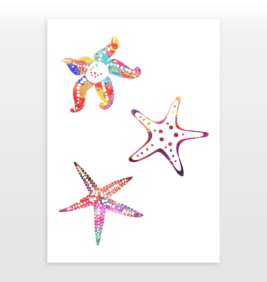 Starfish Poster, Sea Ocean Fish Print - Etsy