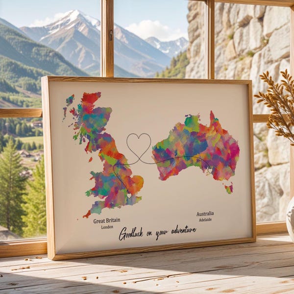 World Travel Map Card - Etsy UK