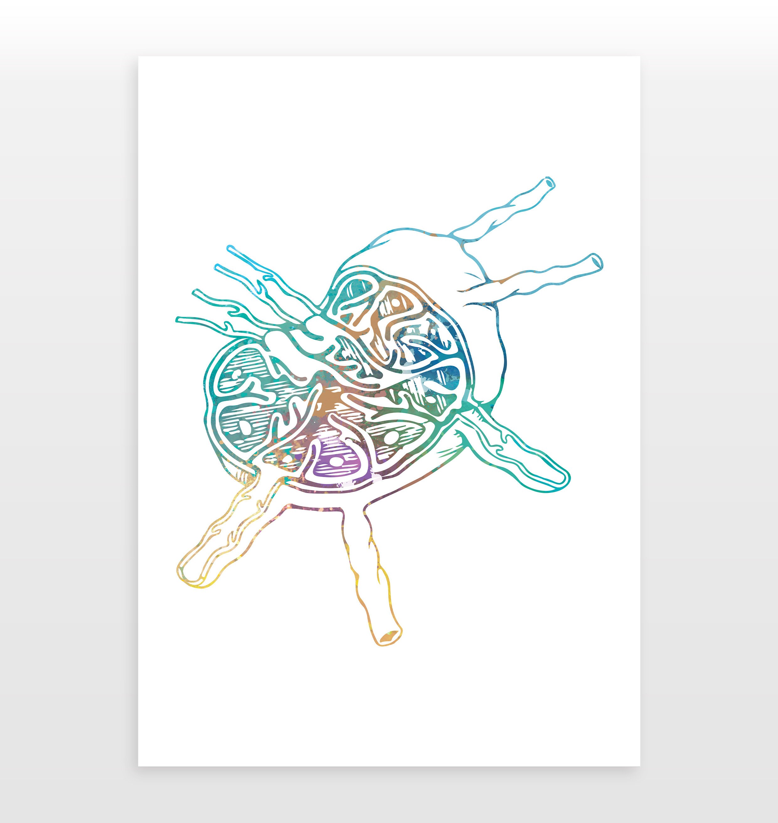 Lymph Node Poster - Watercolour Print - Etsy