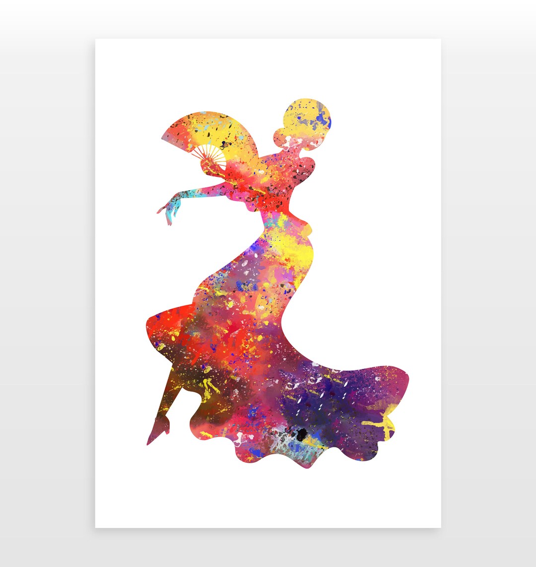 Flamenco Dancer Print, Flamenco Dance Poster - Etsy