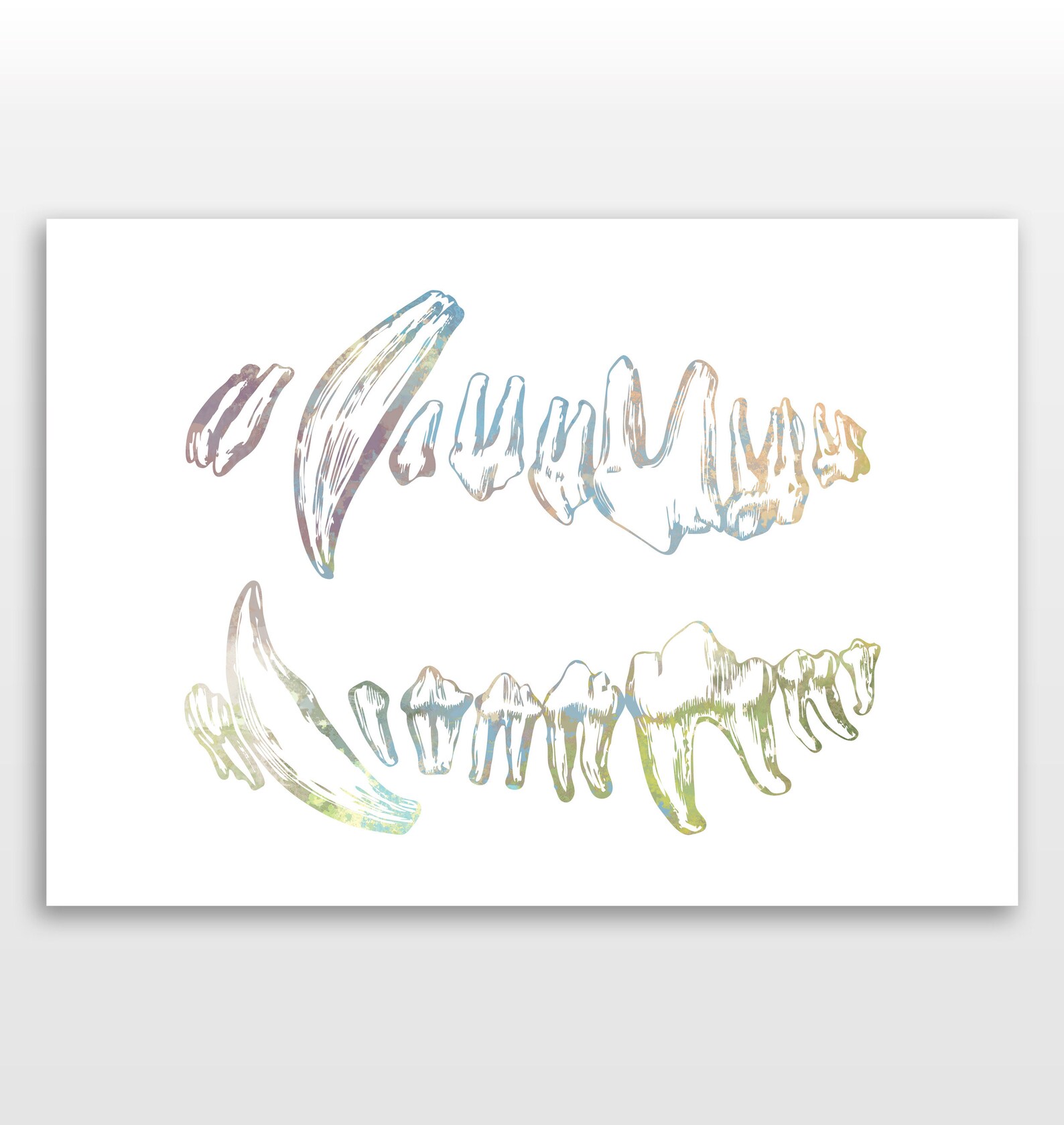 Set of Dog Teeth Poster - Animal Dentistry Print - Watercolour Print - Etsy
