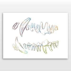 Set of Dog Teeth Poster - Animal Dentistry Print - Watercolour Print - Etsy