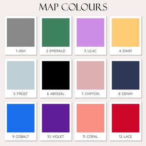 Personalised Map Print - Any Two Countries - Custom Map Art - Available ...