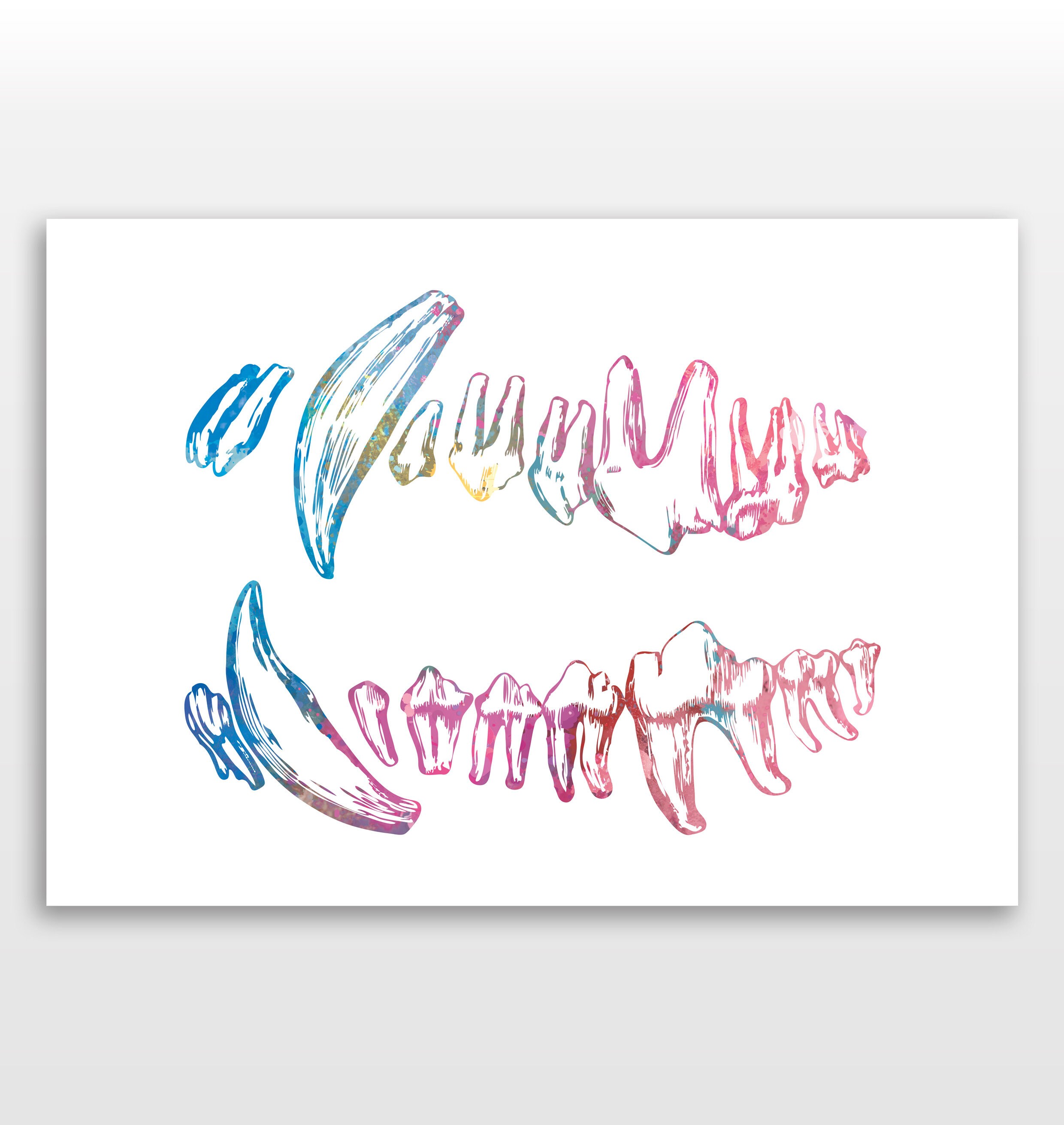 Set of Dog Teeth Poster - Animal Dentistry Print - Watercolour Print - Etsy