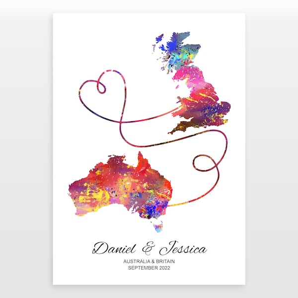 Personalized Map Art - Etsy