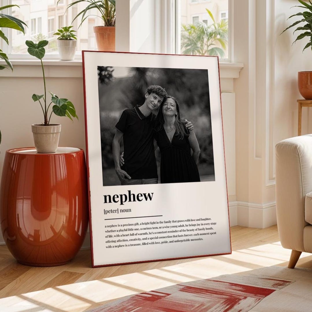 Personalised Nephew Definition Photo Print | Custom Nephew Definition ...