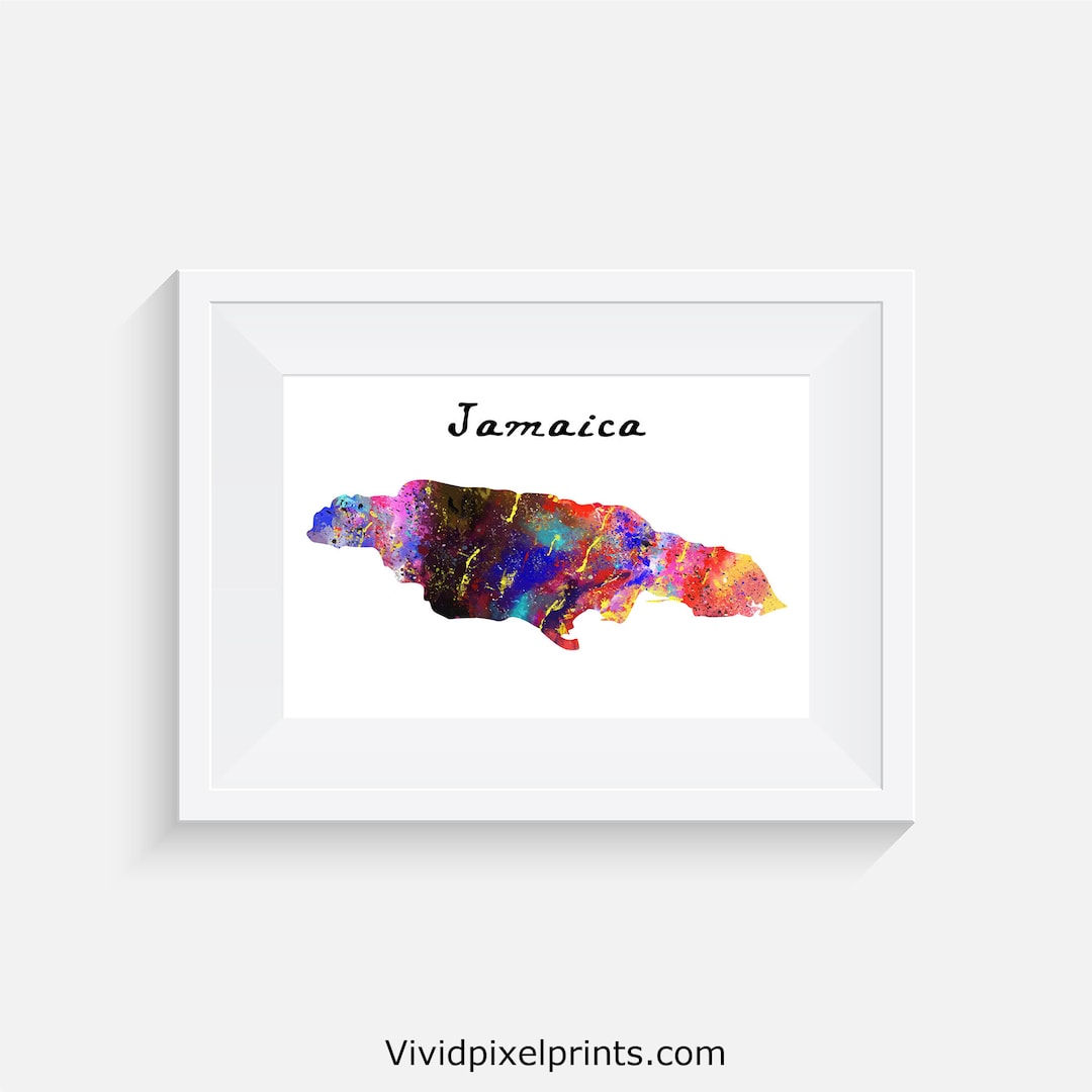 Jamaica - Watercolour Print - Etsy