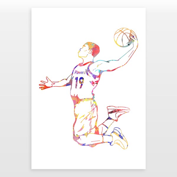 Basketball Print - Etsy