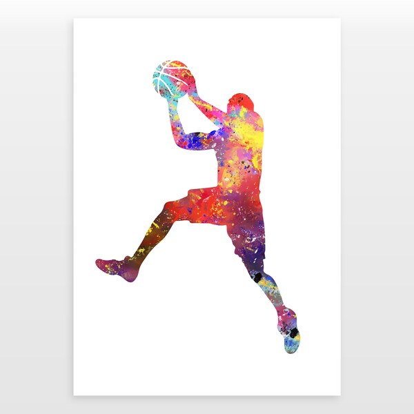 Basketball Print - Etsy