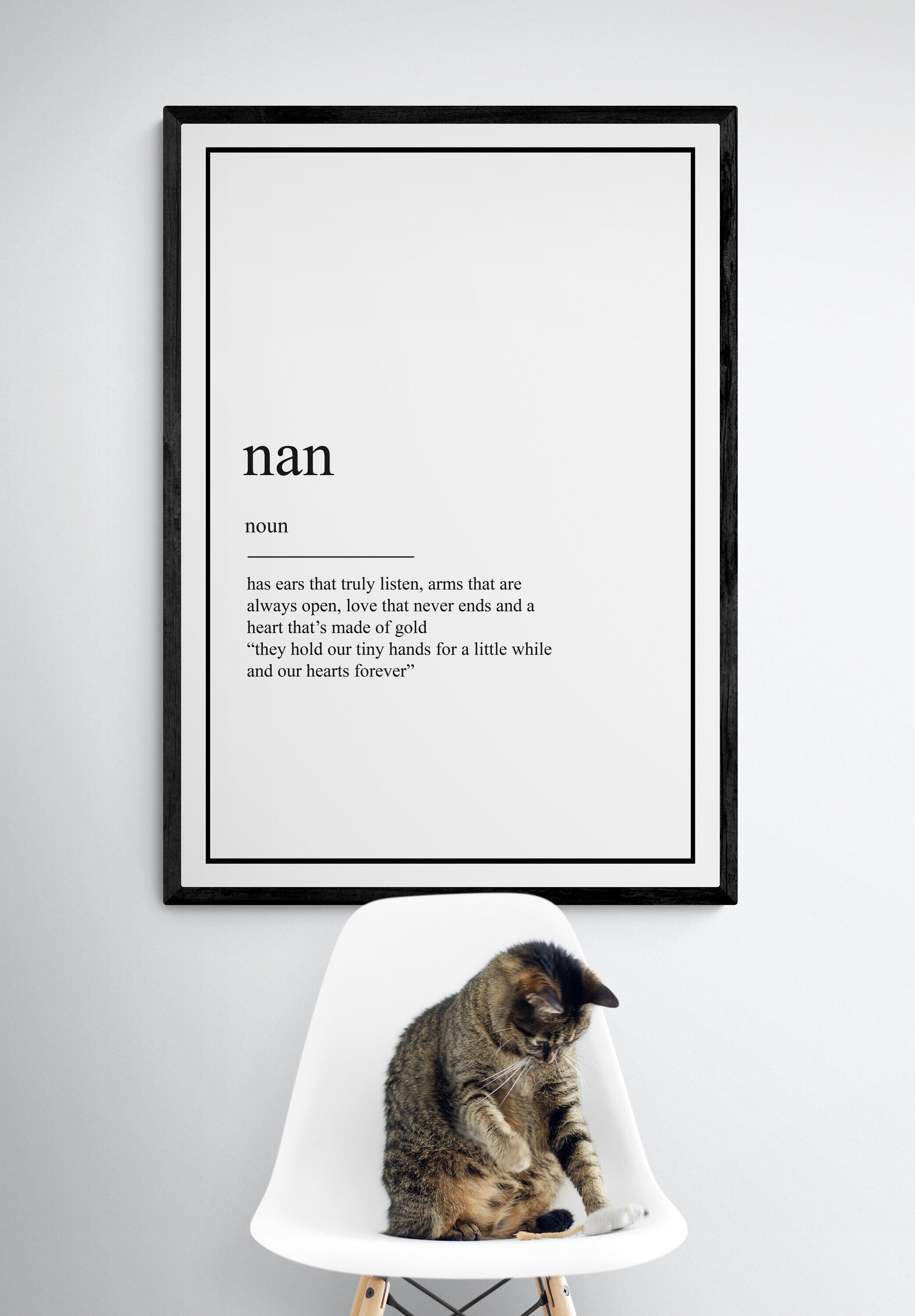Nan Definition Print Poster | Etsy Ireland