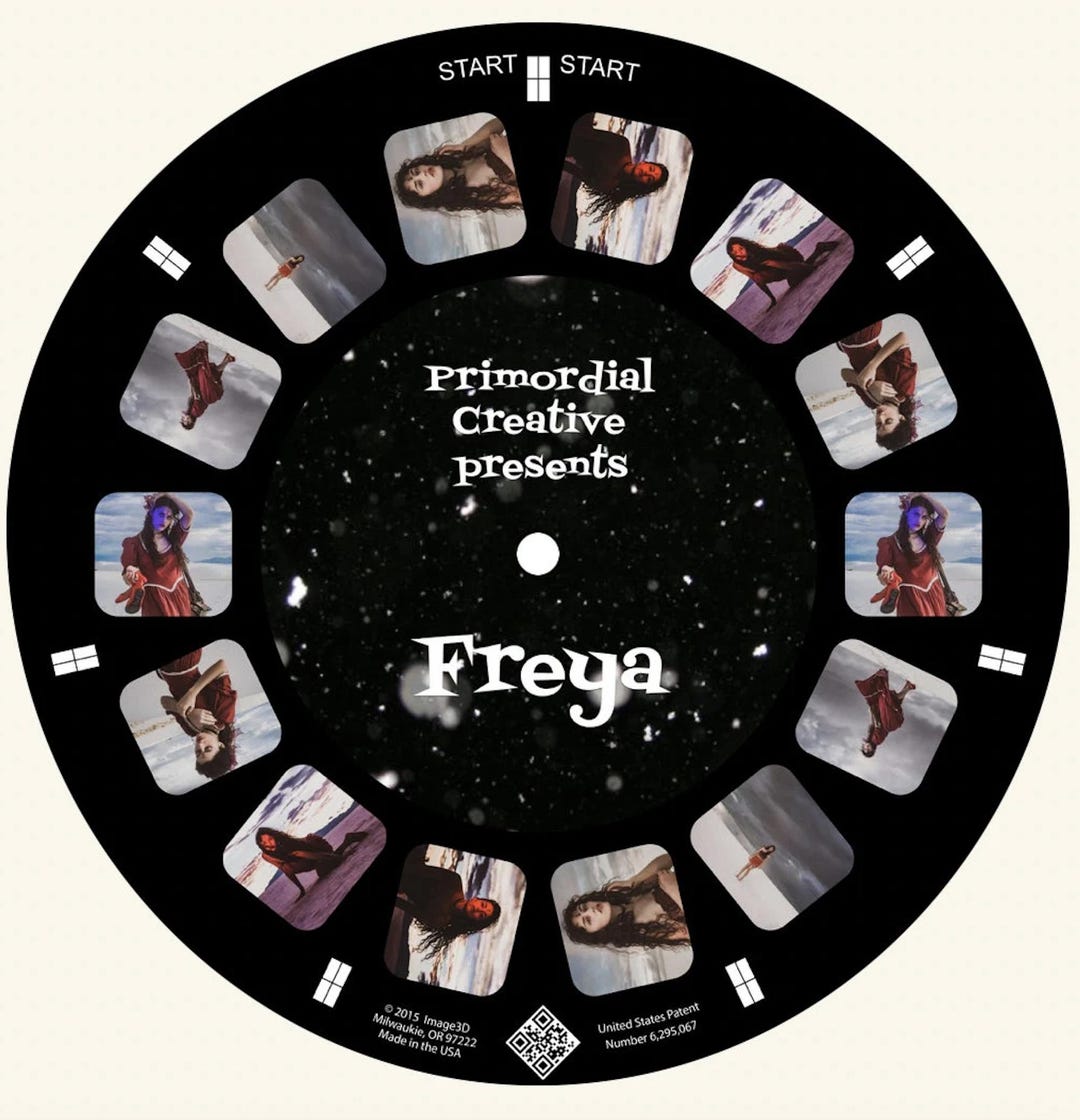 Freya Art Model Viewmaster Reel of My Photographs Reel Only - Etsy