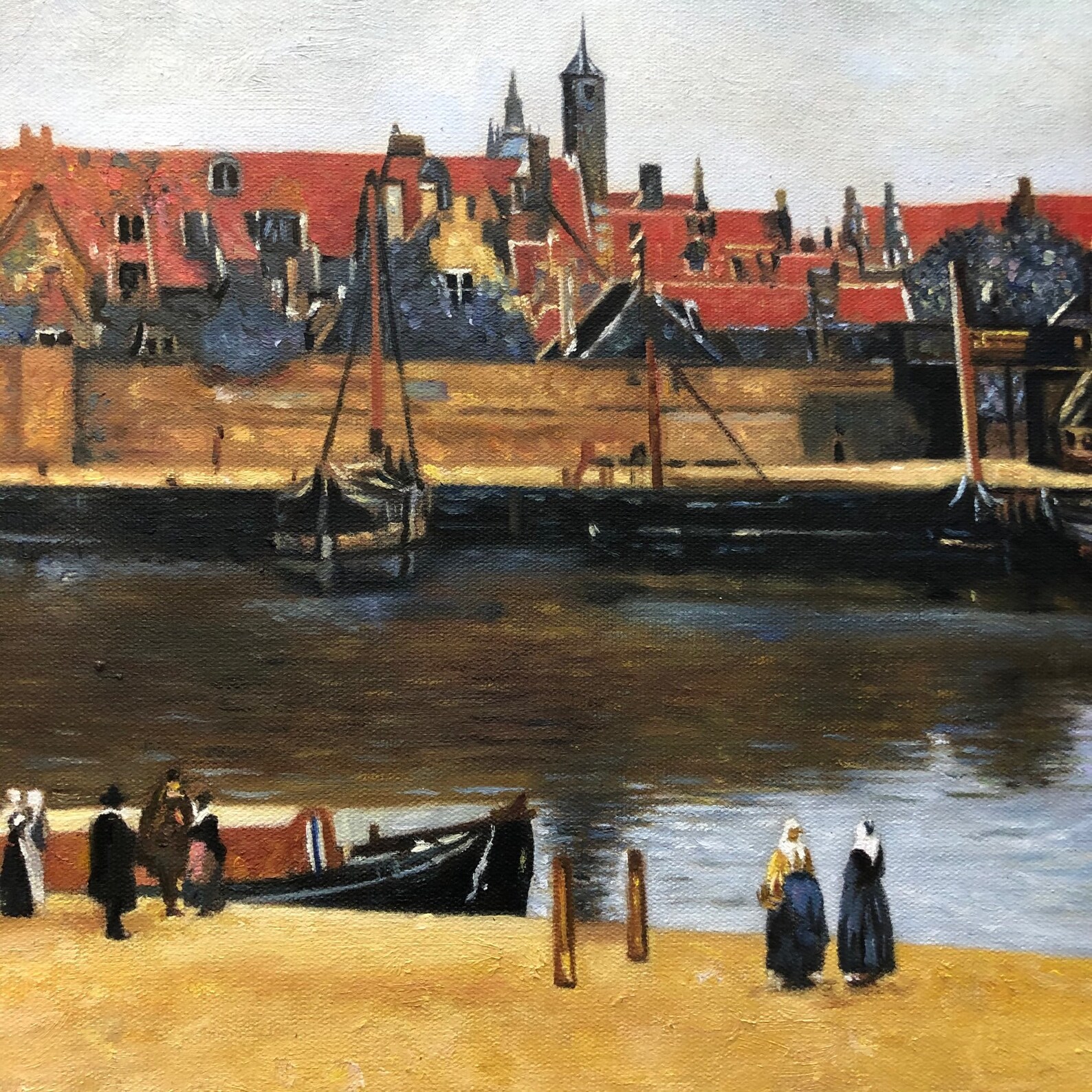 Johannes Vermeer View of Delft Most Famous Cityscape of the | Etsy