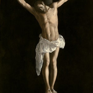 Francisco De Zurbaran the Crucifixion 1627, High Quality Hand Painted Oil Painting Reproduction ...
