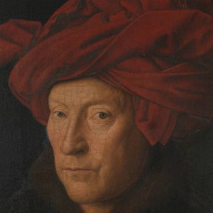 Jan Van Eyck Portrait of a Man in a Turban 1433, Oil on Canvas, High ...