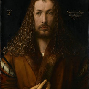 Albrecht Durer Self-portrait With Fur-trimmed Robe, High Quality ...