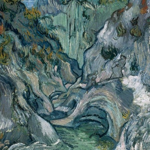 Vincent Van Gogh the Ravine of the Peyroulets 1889, High Quality Hand ...