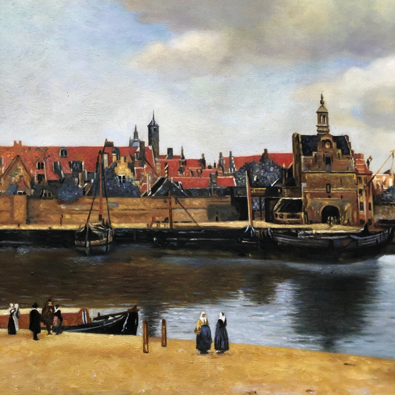 Johannes Vermeer View of Delft Most Famous Cityscape of the | Etsy