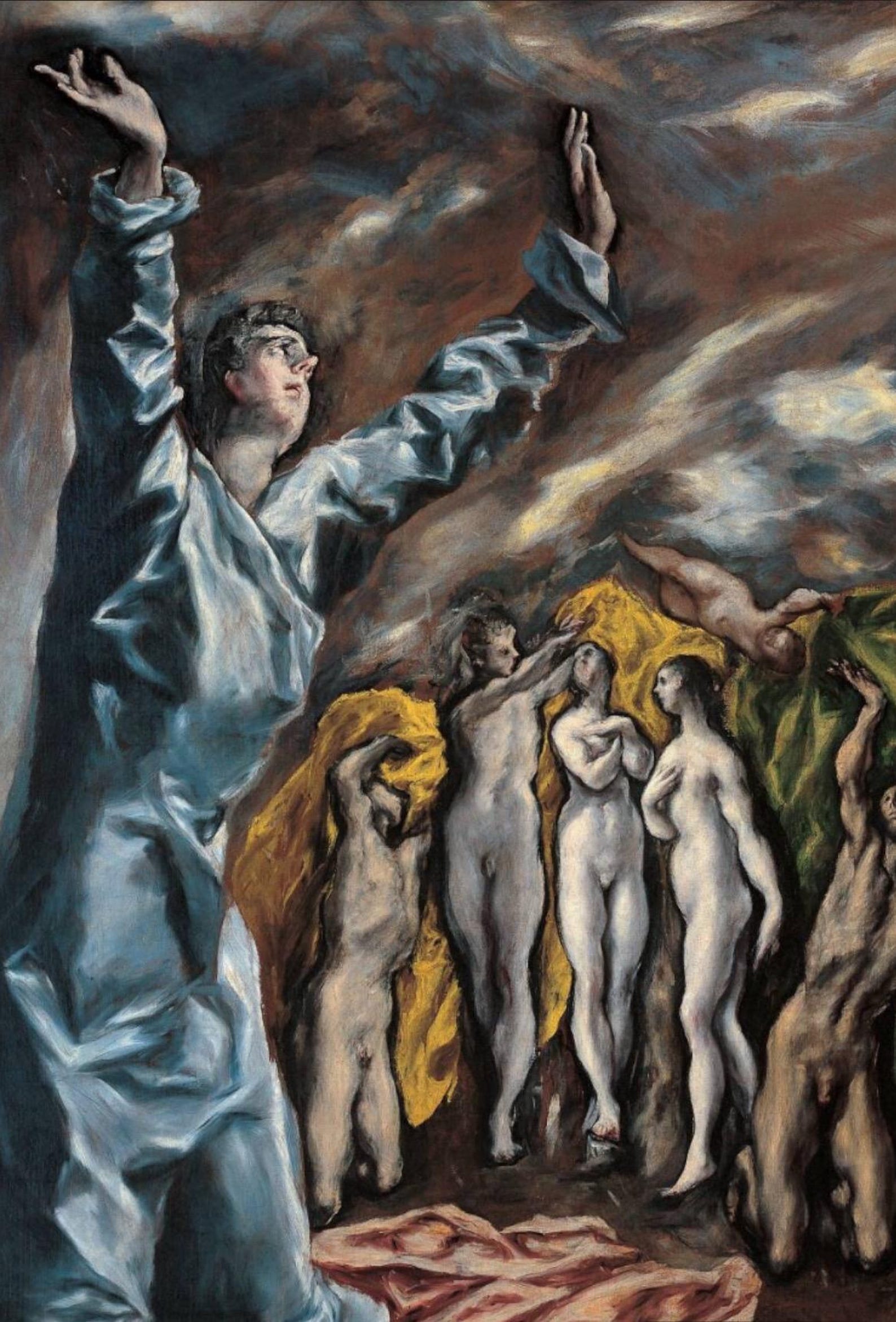 El Greco the Vision of Saint John 1609-1614, Oil on Canvas, High ...