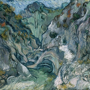 Vincent Van Gogh the Ravine of the Peyroulets 1889, High Quality Hand ...