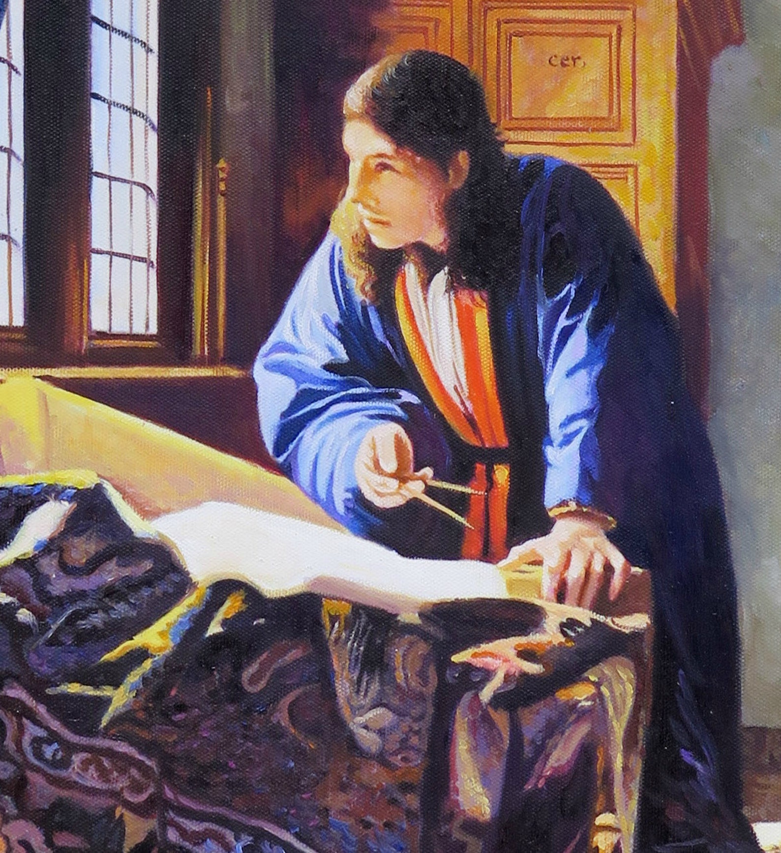 Johannes Vermeer the Geographer 1668-1669 High Quality Oil - Etsy