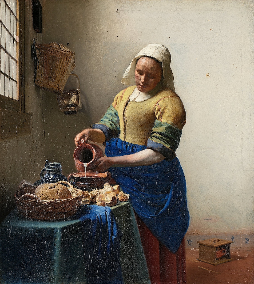 Johannes Vermeer the Milkmaid 1660, High-quality Hand-painted Oil ...