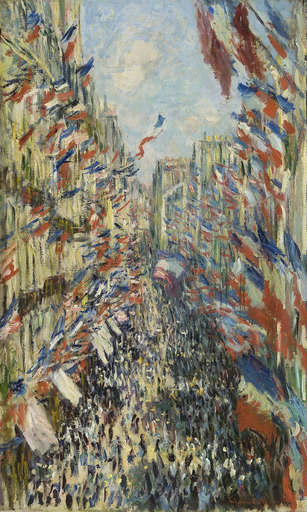 Claude Monet the Rue Montorgueil in Paris. Celebration of June 30, 1878 ...