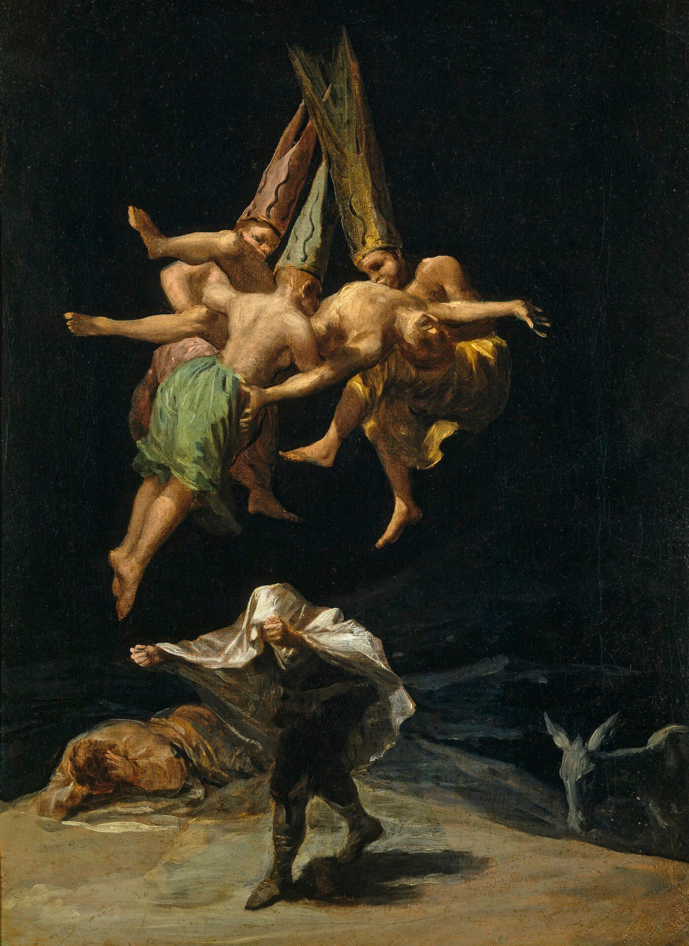 Francisco Goya Witches Flight 1797, High Quality Oil Painting ...