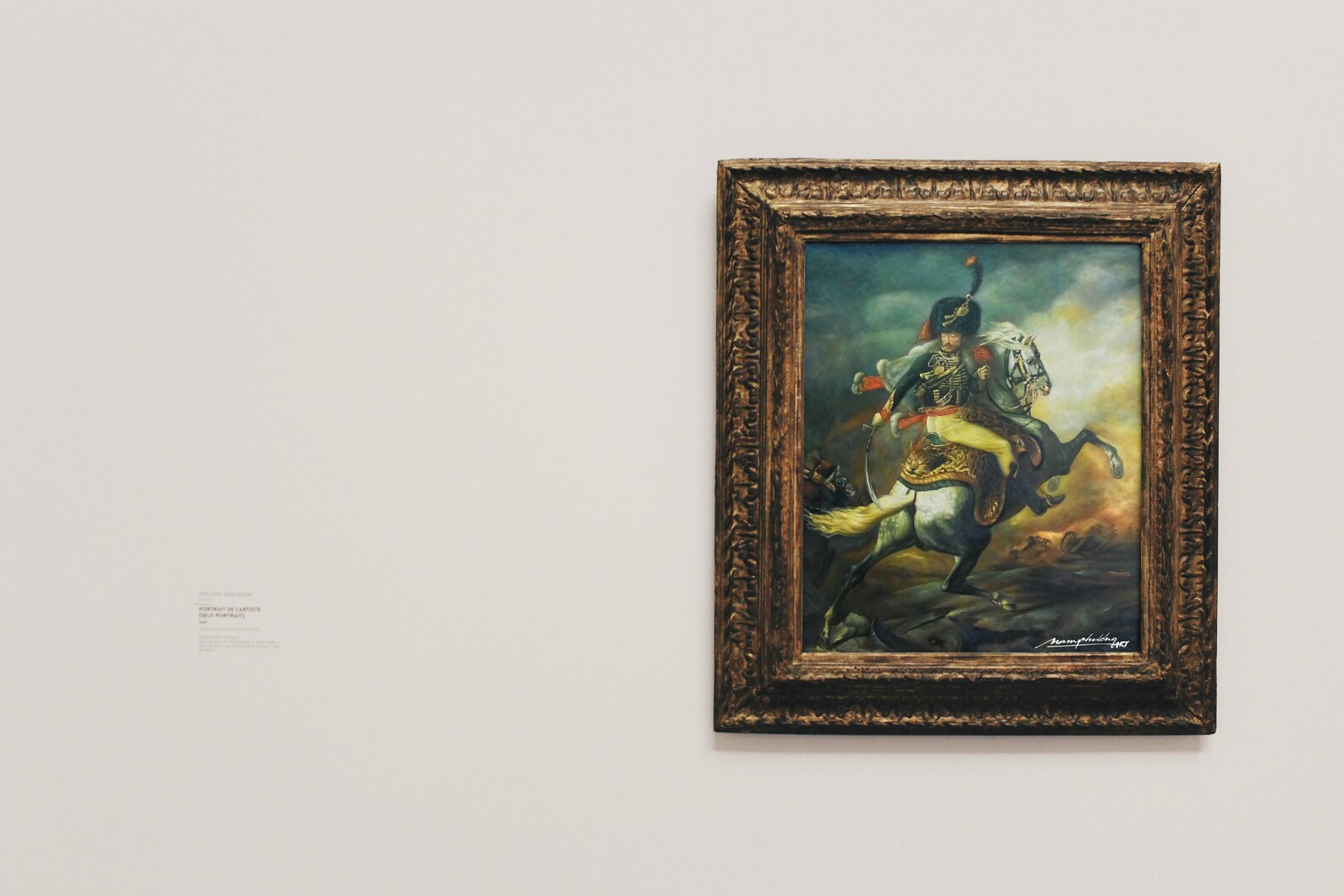 Theodore Gericault the Charging Chasseur High Quality Oil | Etsy