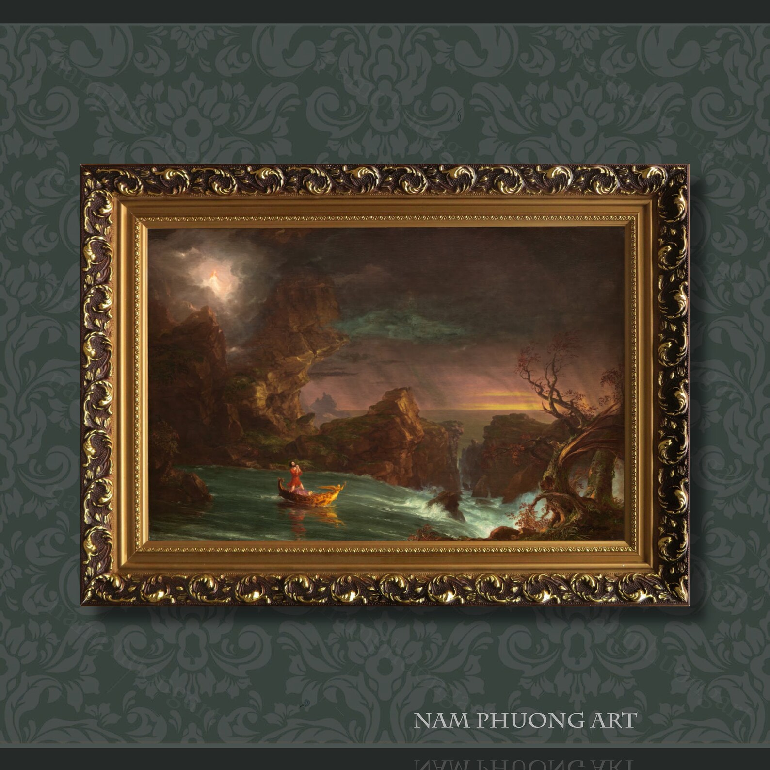 Thomas Cole the Voyage of Life Manhood 1842 19th Century - Etsy