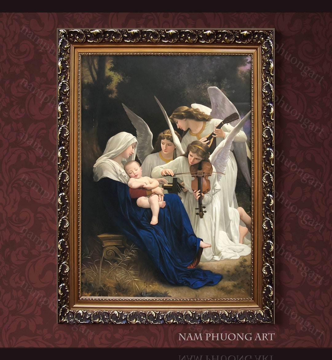 William-adolphe Bouguereau Song of the Angels, High Quality Oil ...