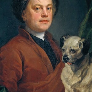 William Hogarth the Painter and His Pug 1745, High Quality Oil Painting ...
