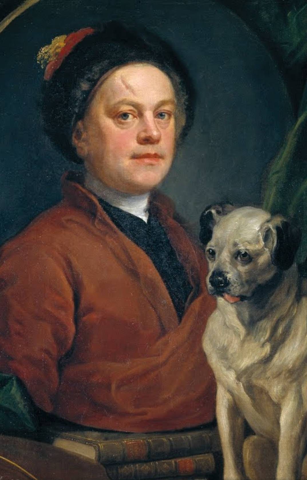 William Hogarth the Painter and His Pug 1745, High Quality Oil Painting ...