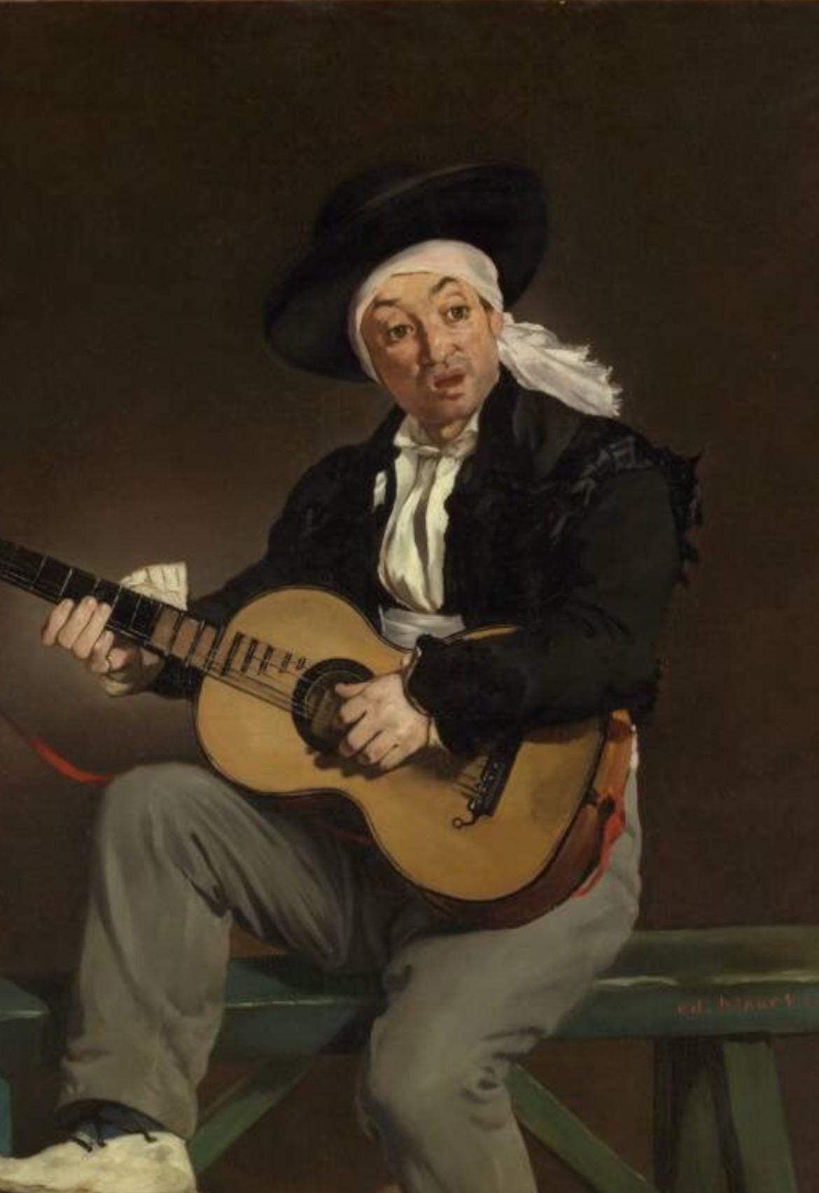 Edouard Manet the Spanish Singer 1860, High Quality Hand Painted Oil ...