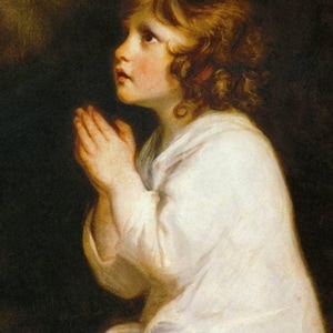 Sir Joshua Reynolds the Infant Samuel 1776, High Quality Hand Painted ...
