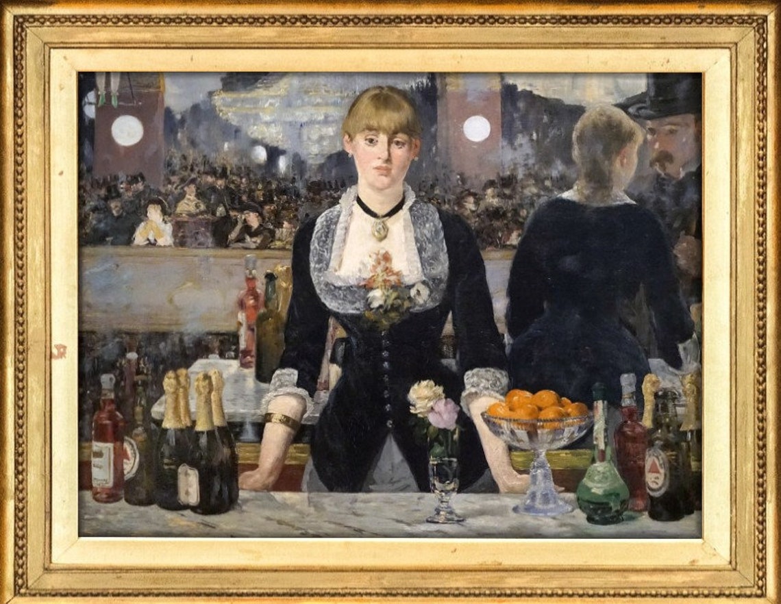 Édouard Manet A Bar at the Folies-bergere 1882 High Quality - Etsy