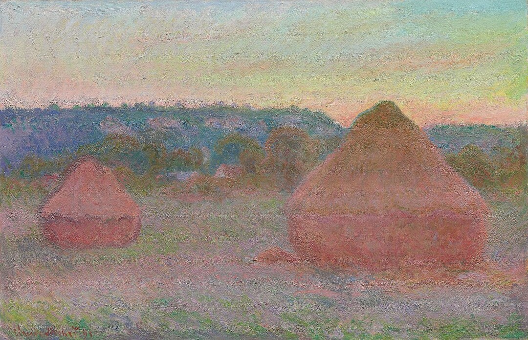 Claude Monet - Stacks of Wheat (end of Day, Autumn) - 1890 ...