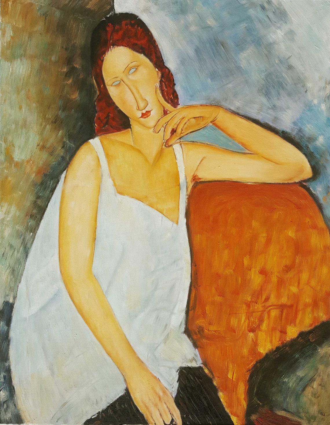 Amedeo Modigliani Portrait of Jeanne Hebuterne Sitting 1918 - Etsy