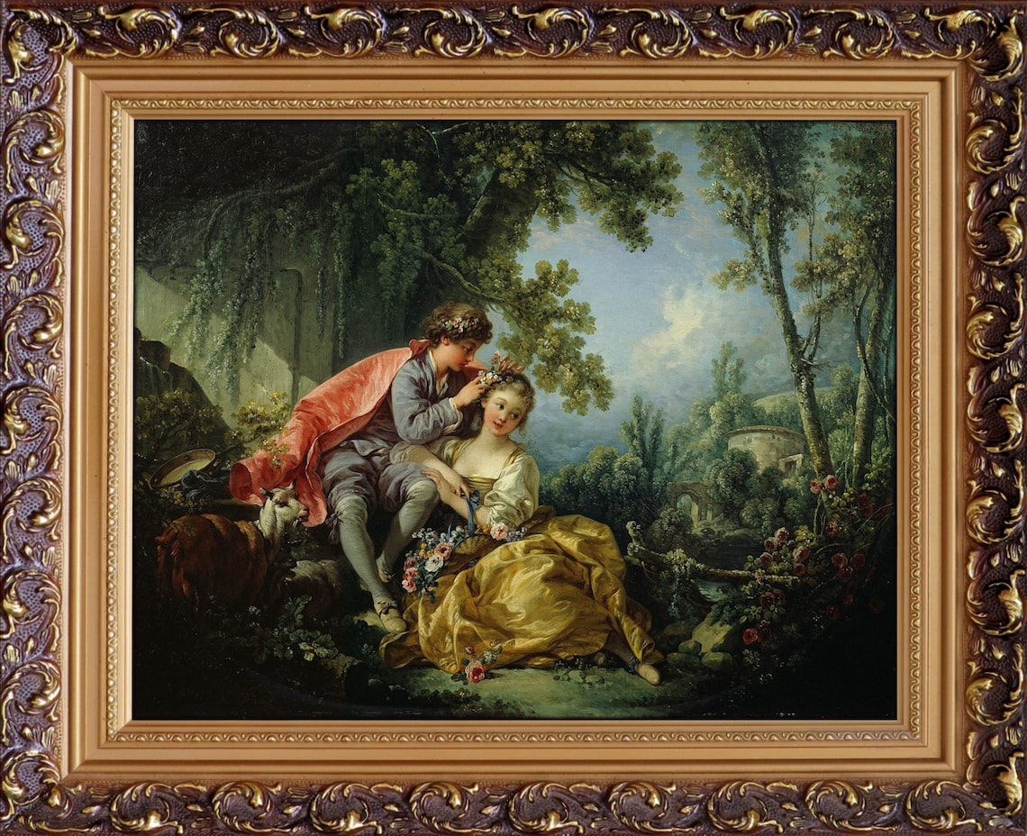 Francois Boucher the Four Seasons Spring 1755, Hight Quality Hand ...