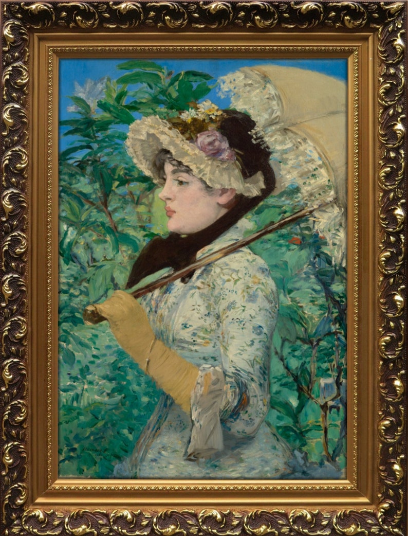 Édouard Manet Jeanne Spring 1881 High Quality Hand Painted | Etsy