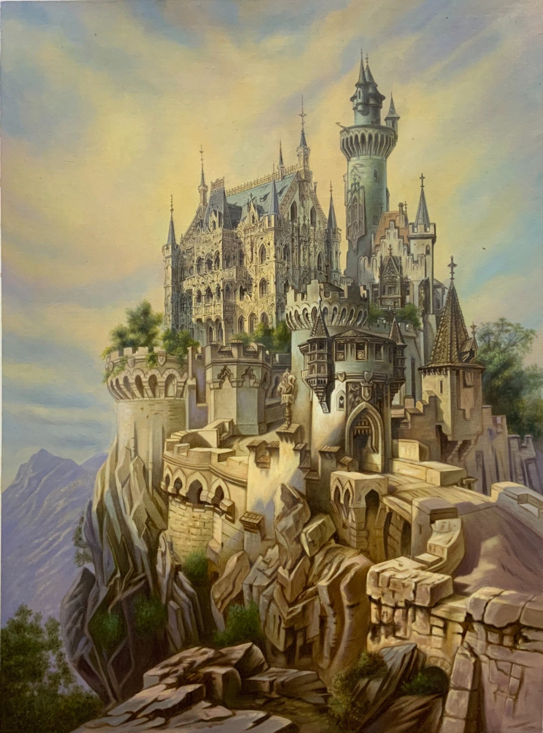 Falkenstein Castle - Christian Jank's Plan for the Castle, High Quality ...